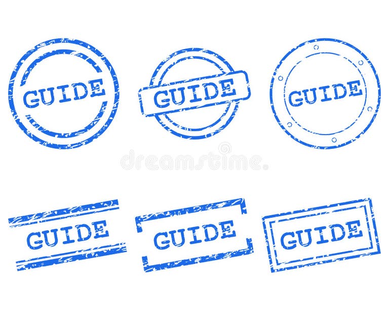 Guide stamps stock illustration. Illustration of text - 190658883