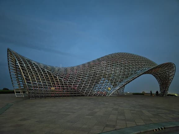 Guide To Fish in Shanghai at Night Stock Photo - Image of park, steel ...