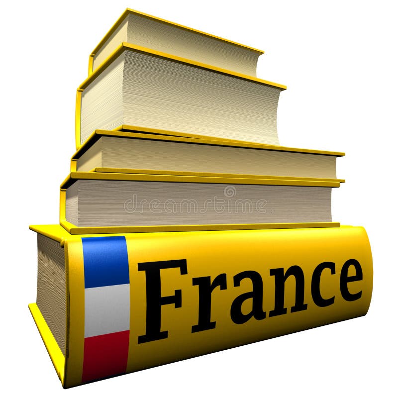 French Typographic Header. Language School French Course Stock Vector ...