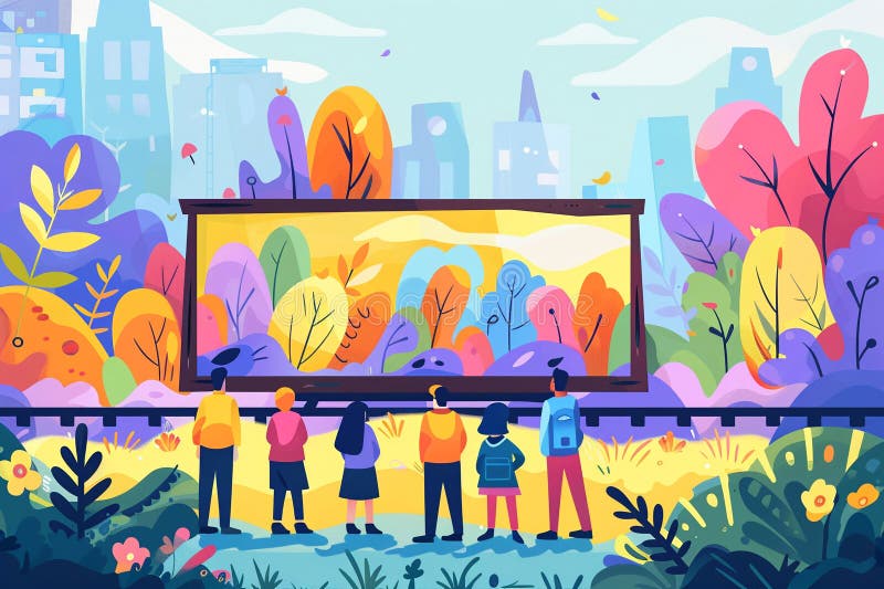 Guided Engaging Event Flat Design Top View Activity Theme Animation ...