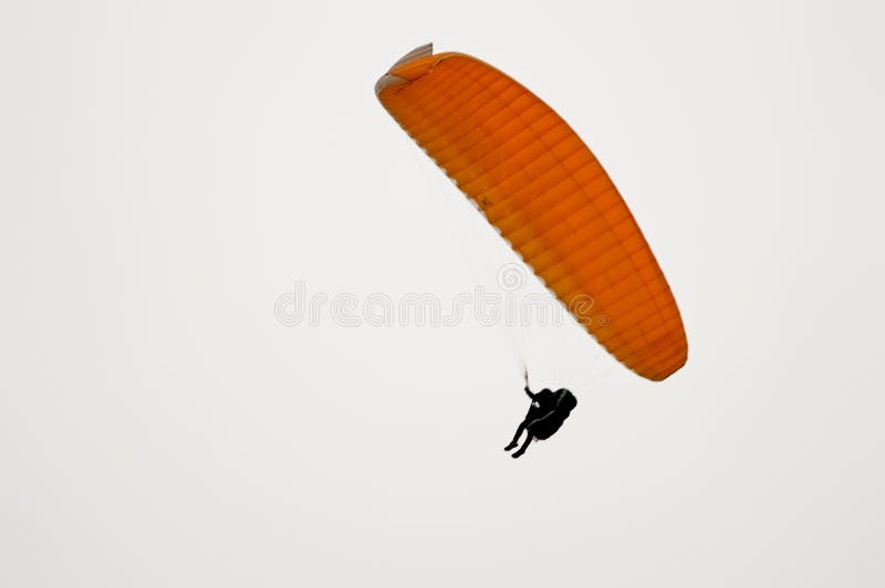 Guided Parachute Wing in the Sky Plans Stock Photo - Image of action ...