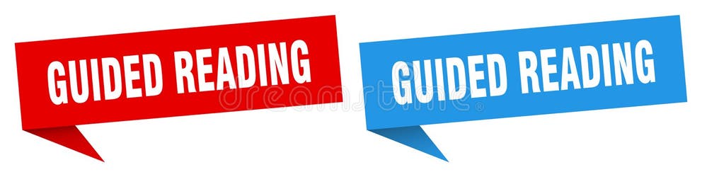 Guided Reading Banner. Guided Reading Speech Bubble Label Set Stock ...