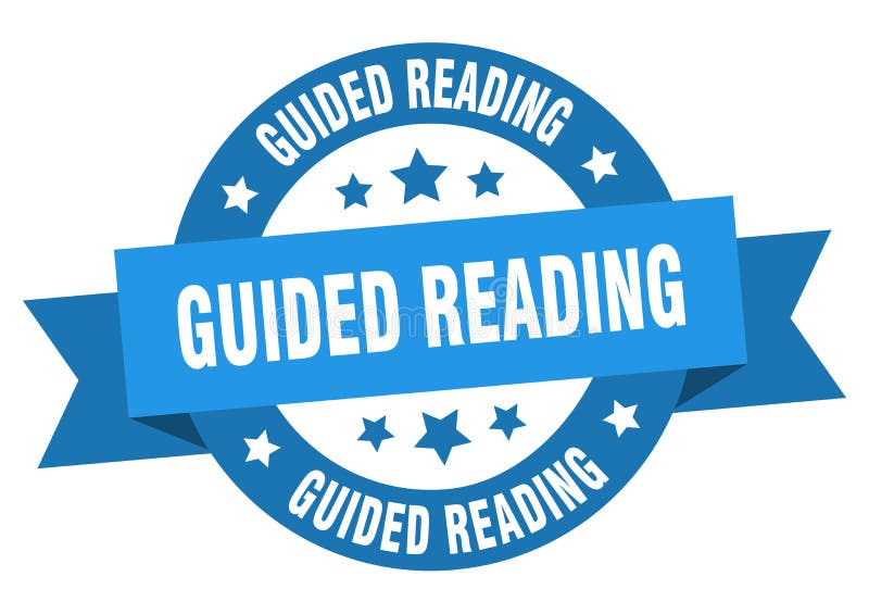 Guided Reading Round Ribbon Isolated Label. Guided Reading Sign Stock ...