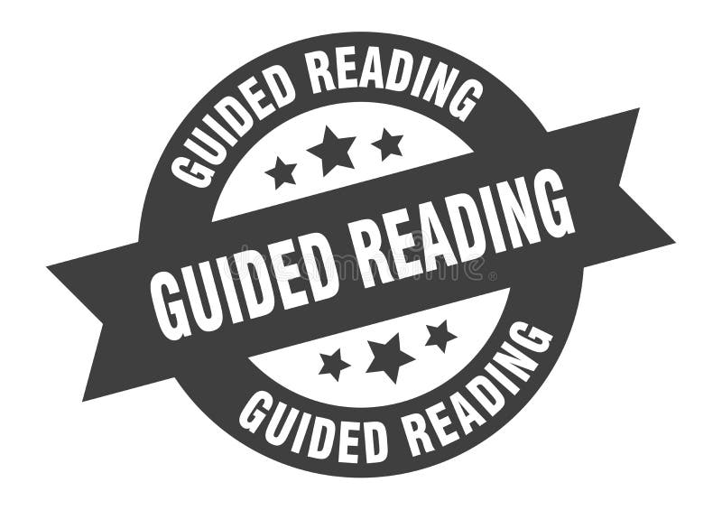 Guided Reading Sign. Guided Reading Round Ribbon Sticker Stock Vector ...