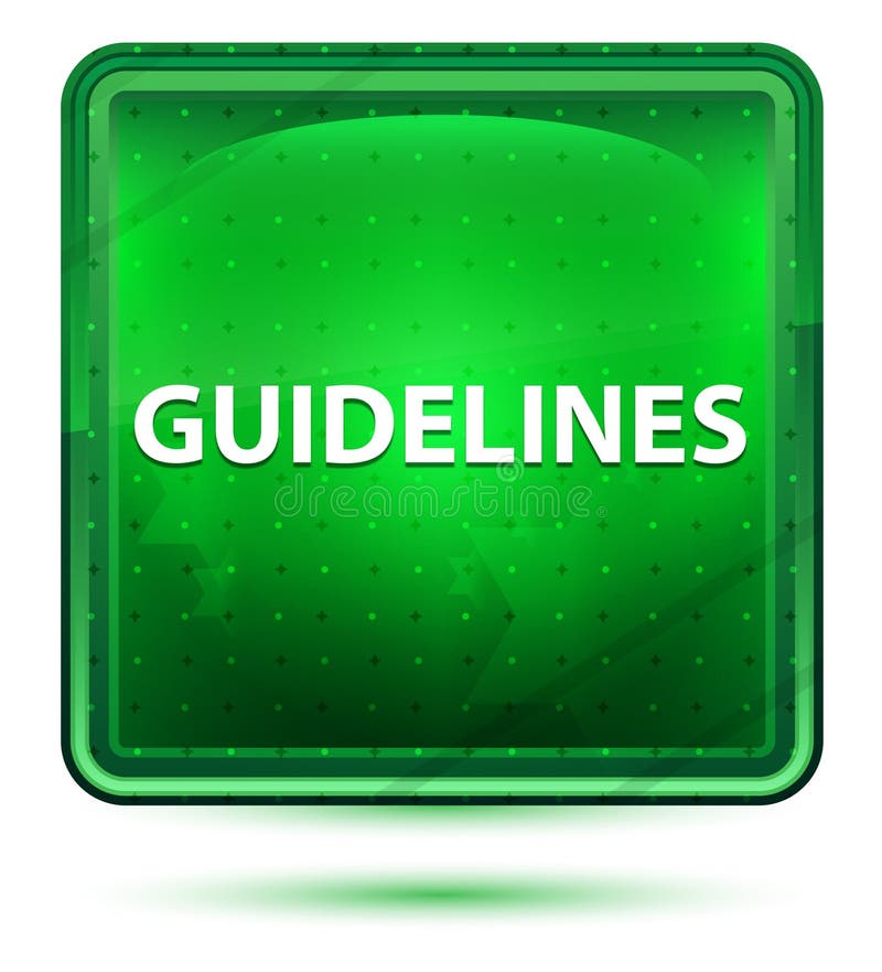 Guidelines Button Shows Rules Protocol and Policy Stock Illustration ...