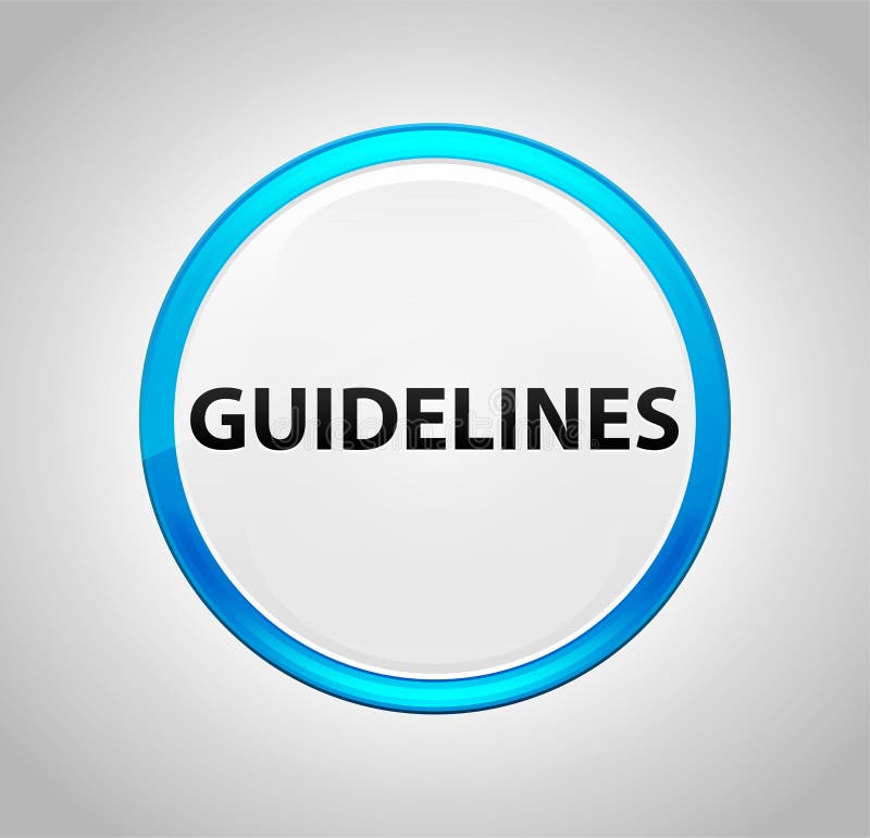 Guidelines Button Shows Rules Protocol and Policy Stock Illustration ...