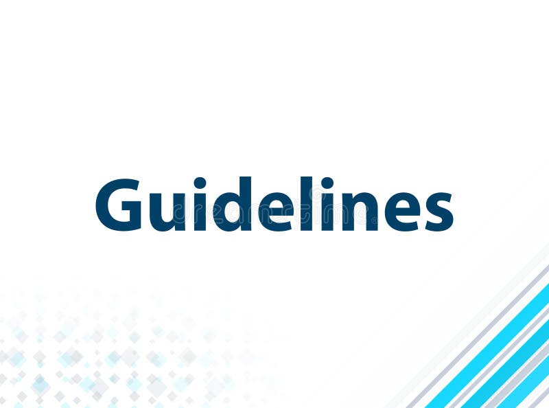 Guidelines Modern Flat Design Blue Abstract Background Stock ...