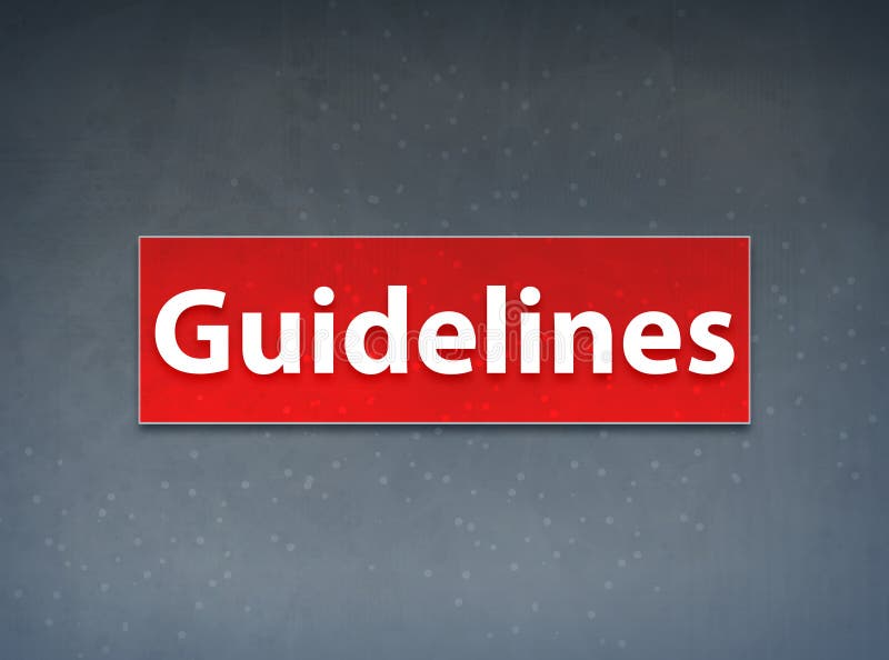 Guidelines Red Banner Abstract Background Stock Illustration ...