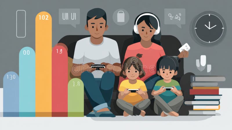 Guidelines on Screen Time for Children with a Visually Appealing Bar ...