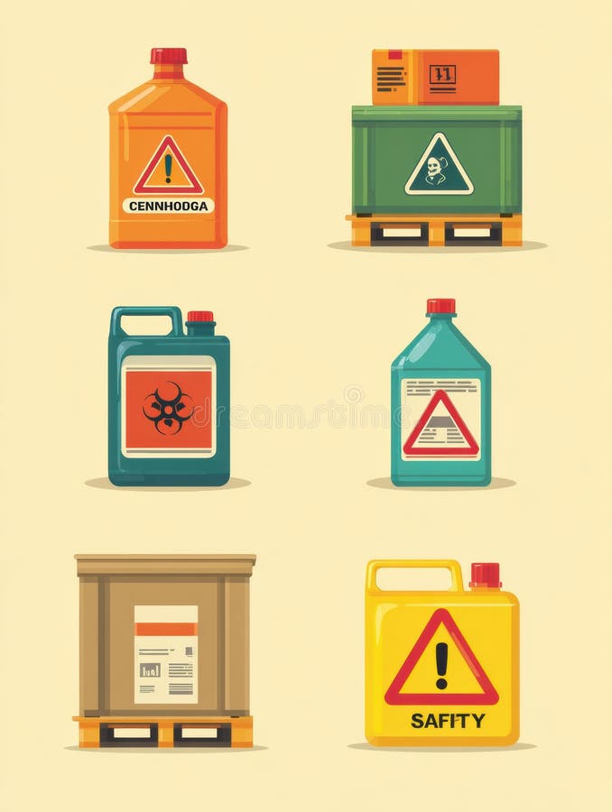 Different Hazardous Warning Labels Stock Photos - Free & Royalty-Free ...