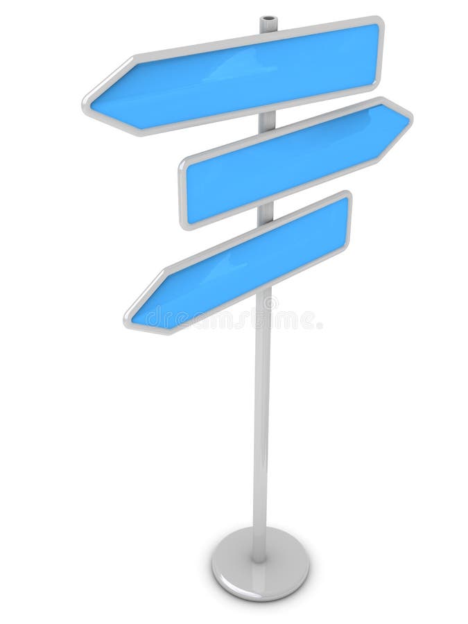 Guidepost stock illustration. Illustration of crossroads - 2140142