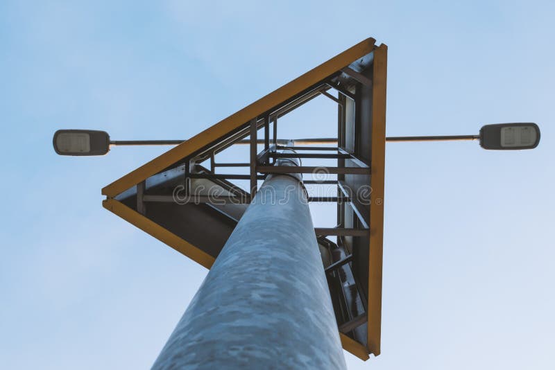 Guidepost stock image. Image of blue, metal, guidepost - 86713109