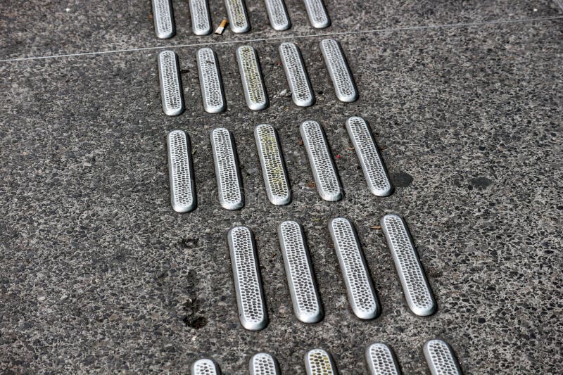 Guiding Block or Guide Way, Which is a Sign Specifically for Persons ...