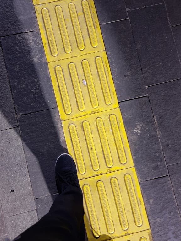 Guiding Block or Guide Way, Which is a Sign Specifically for Persons ...