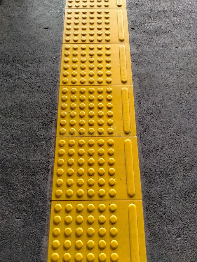 Guiding Block or Guide Way, Which is a Sign Specifically for Persons ...