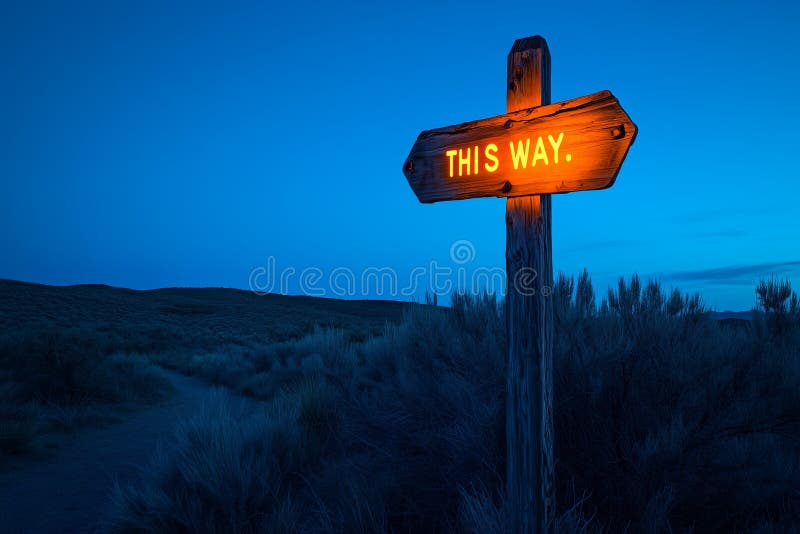 Guiding Light at Dusk stock illustration. Illustration of guidance ...