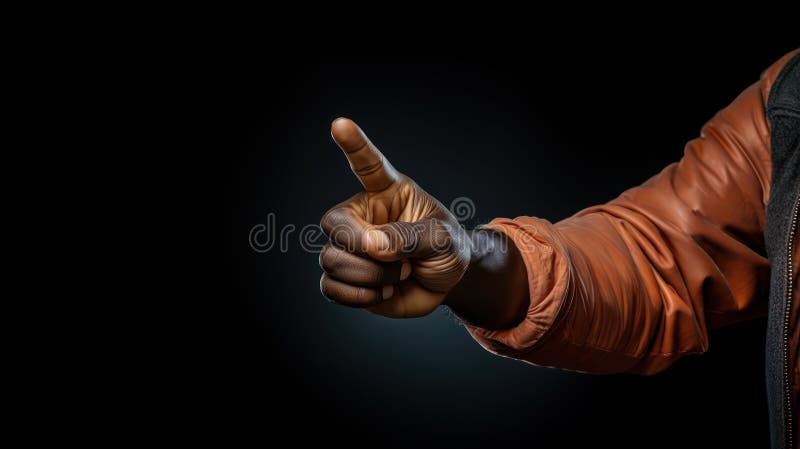 Guiding Light: the Pointing Index Finger Stock Image - Image of direct ...