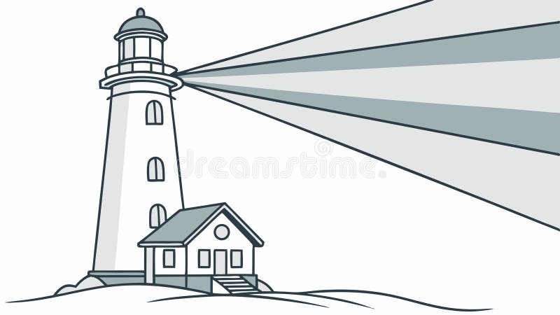 Guiding Lighthouse with Light Rays, Safety, Hope, Direction, Coastal ...