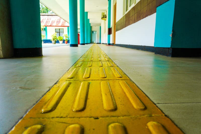 Guiding Path on the Floor for the Visually Impaired Captured from Below ...