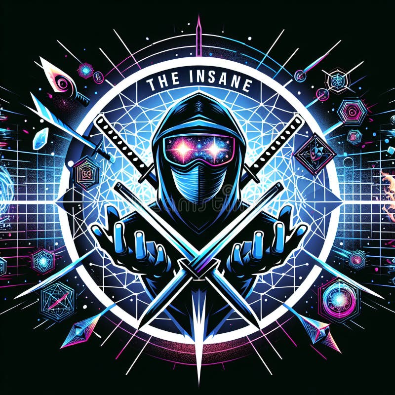 Guild "the Insane" Logo. Generated by AI. Stock Illustration ...