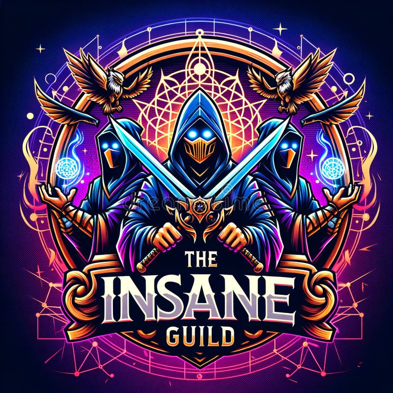 Guild "the Insane" Logo. Generated by AI. Stock Illustration ...