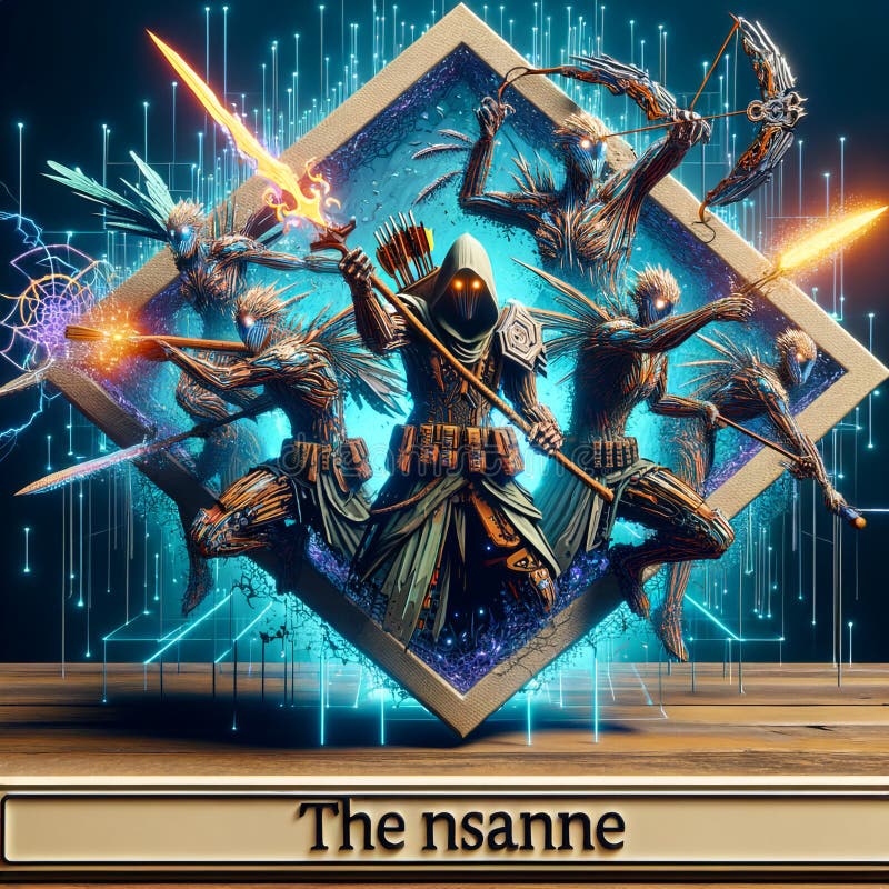 Guild "the Insane" Logo. Generated by AI. Stock Illustration - Illustration of guild, insanity ...