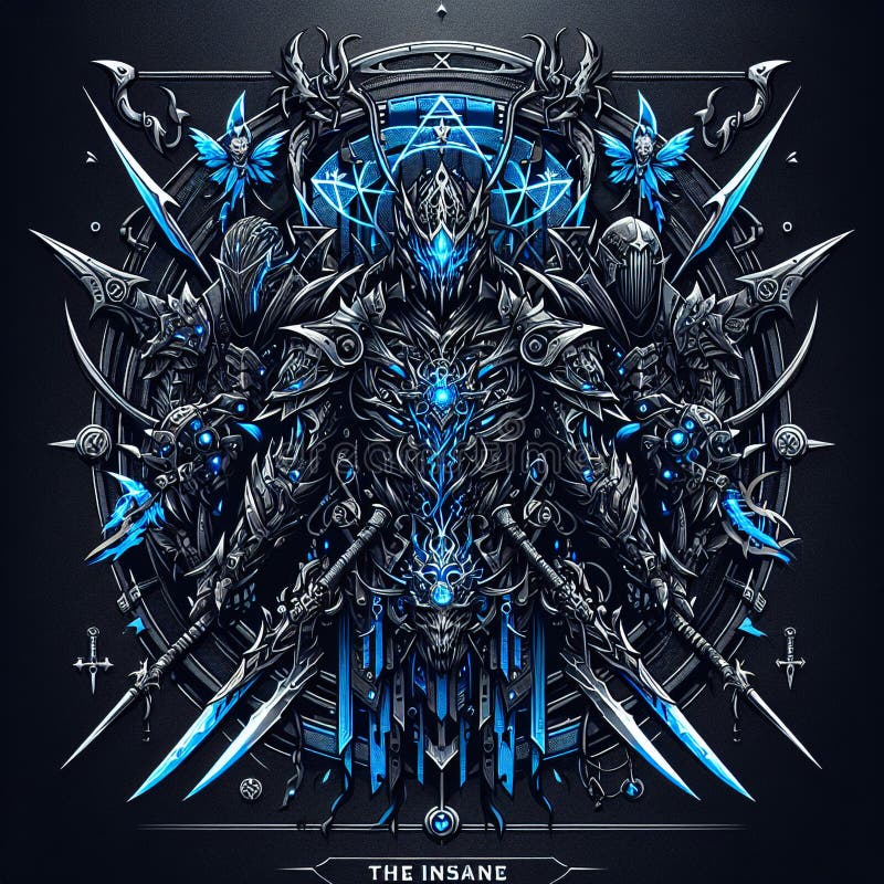 Guild "the Insane" Logo. Generated by AI. Stock Illustration ...