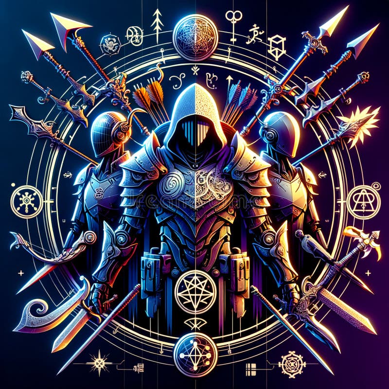 Guild "the Insane" Logo. Generated by AI. Stock Illustration ...