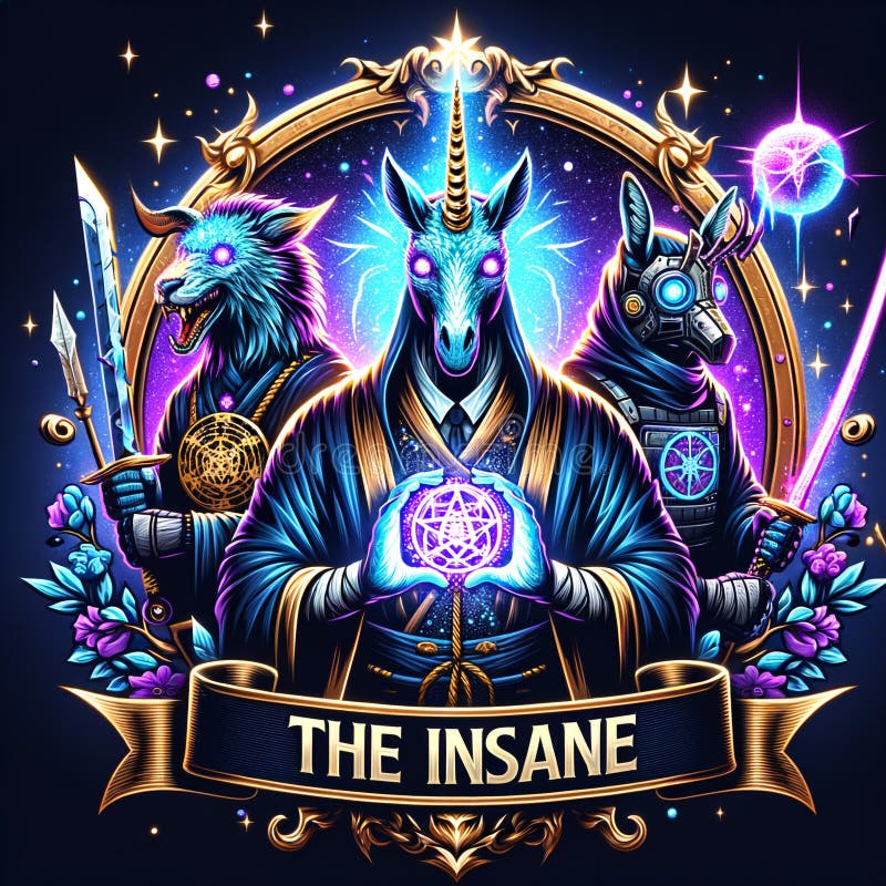 Guild "the Insane" Logo. Generated by AI. Stock Illustration ...