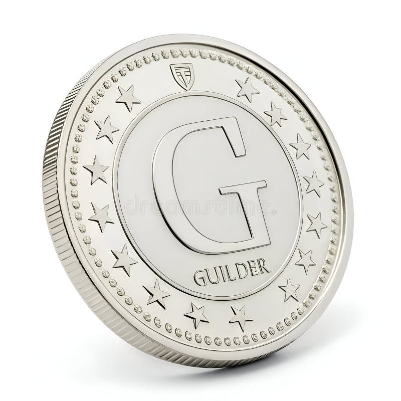 Guilder Coin Icon Isolated on White Background Stock Illustration ...