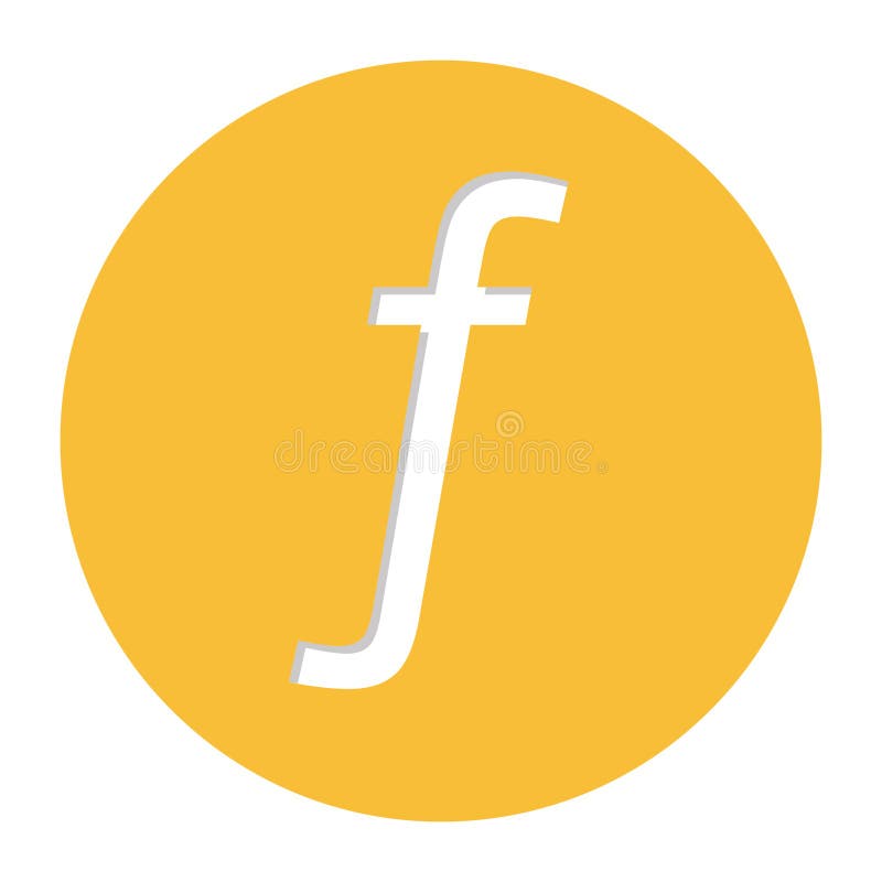 Guilder Currency Symbol Icon Stock Illustration - Illustration of colon ...