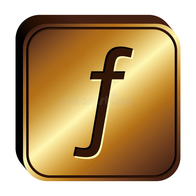 Guilder Currency Symbol Icon Stock Illustration - Illustration of ...