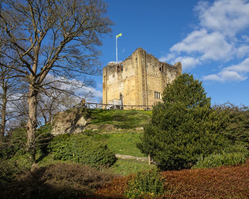 Guildford Castle in Surrey, UK Stock Image - Image of sightseeing ...