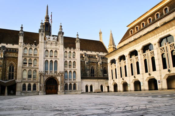 Guildhall Building and Art Gallery Stock Image - Image of europe ...