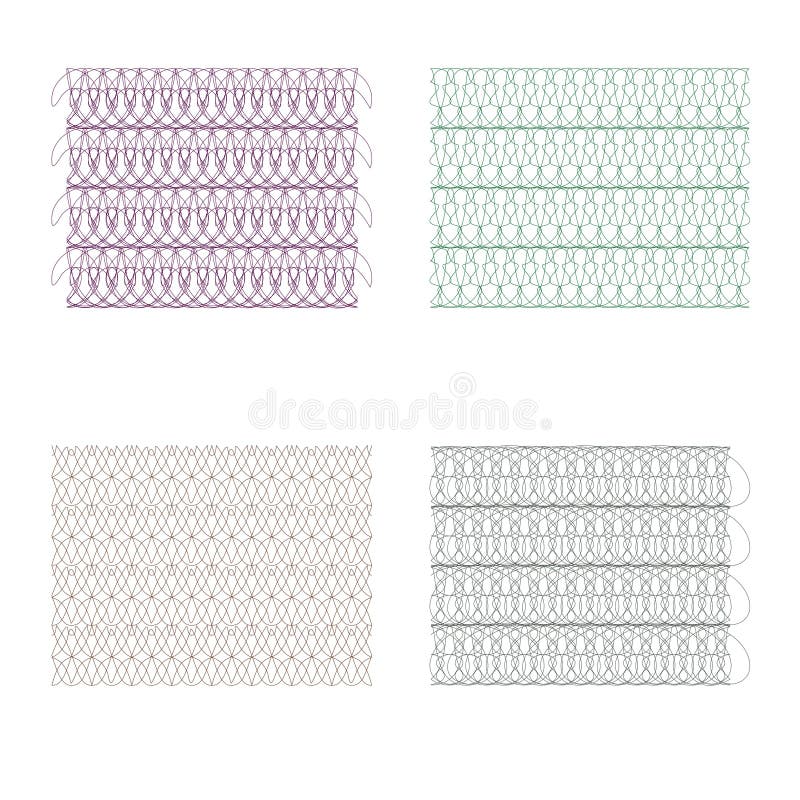 Guilloche Background Pattern for Certificate Vector Illustration Stock ...