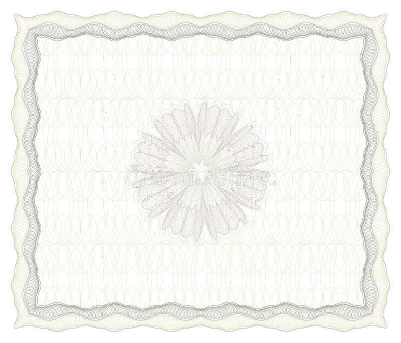 Gift Certificate (Voucher) Template. Pattern Stock Vector ...