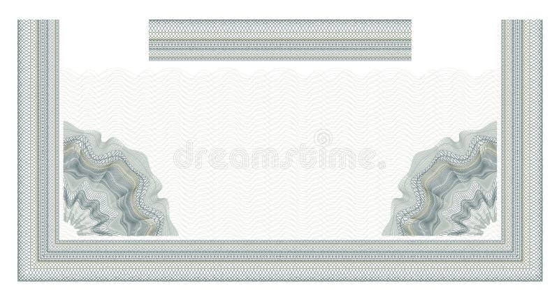 Guilloche Decorative Element for Design Certificate, Diploma and Bank ...