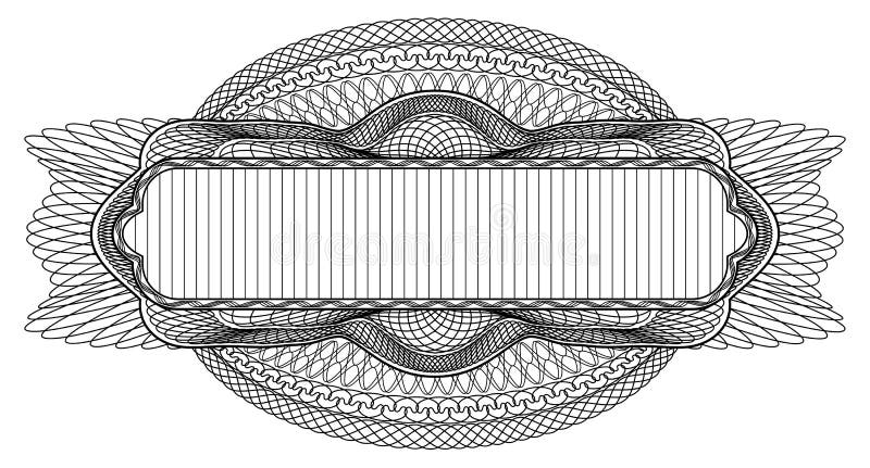 Guilloche design element stock vector. Illustration of drawing - 16647067