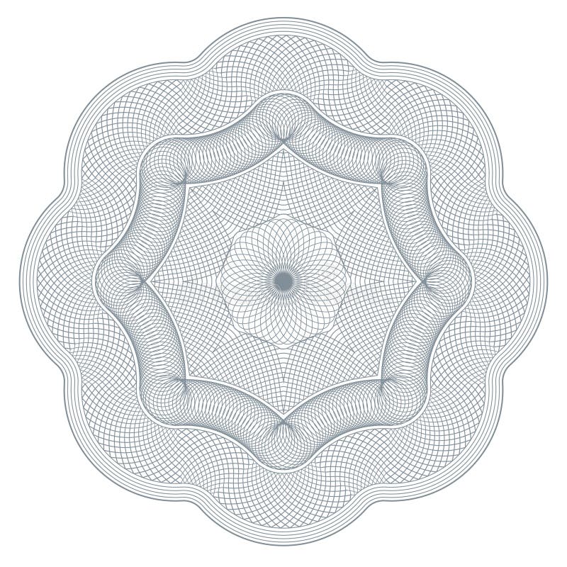 Guilloche Pattern for Certificates and Vouchers. Vector Guilloche ...