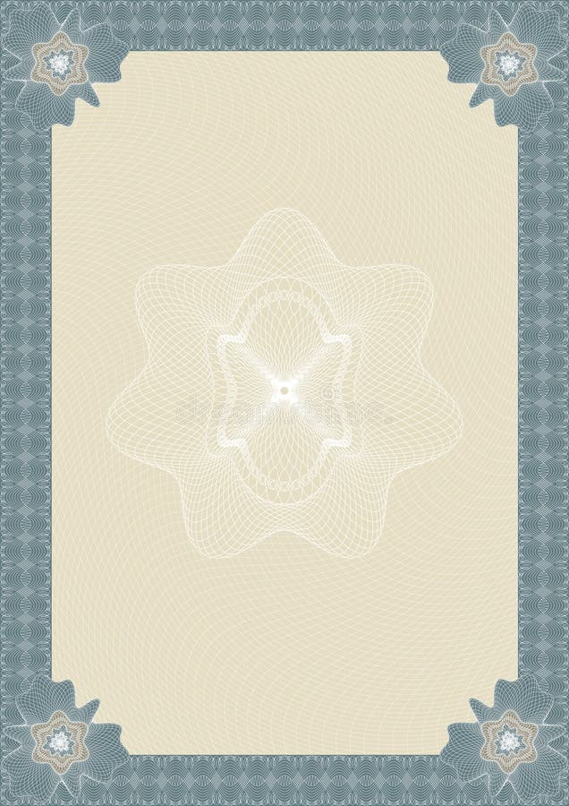 Gift Certificate (Voucher) Template. Pattern Stock Vector ...