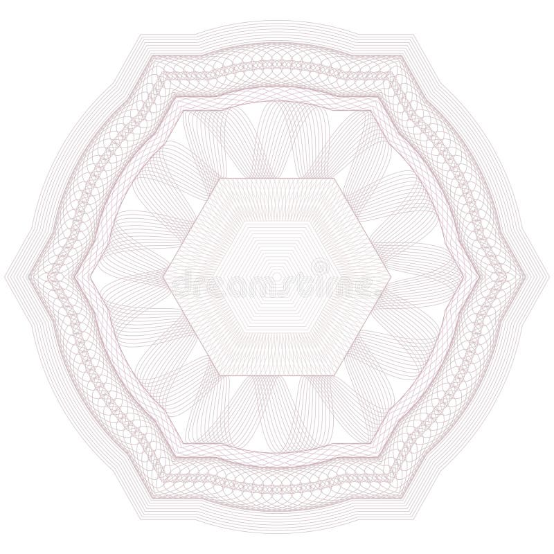 Stock Vector - Guilloche Rosette Element for Banknote, Currency and ...