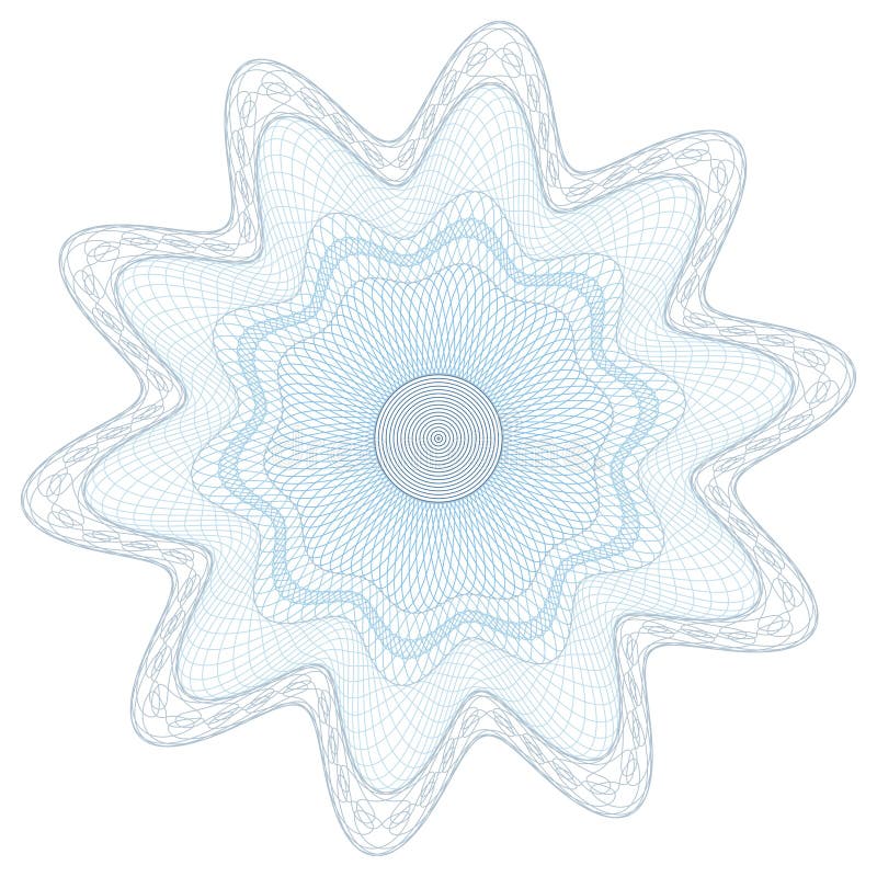 Stock Vector - Guilloche Rosette Element for Banknote, Currency and ...