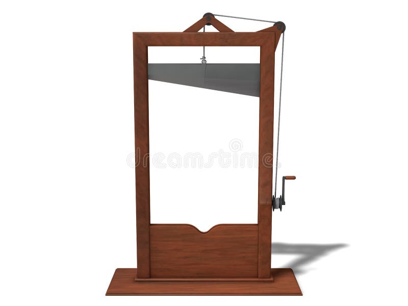 Guillotine stock illustration. Illustration of wood, guillotine - 42361372
