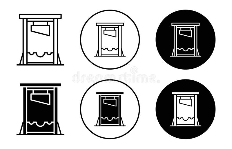 Guillotine icon stock vector. Illustration of falling - 325374708