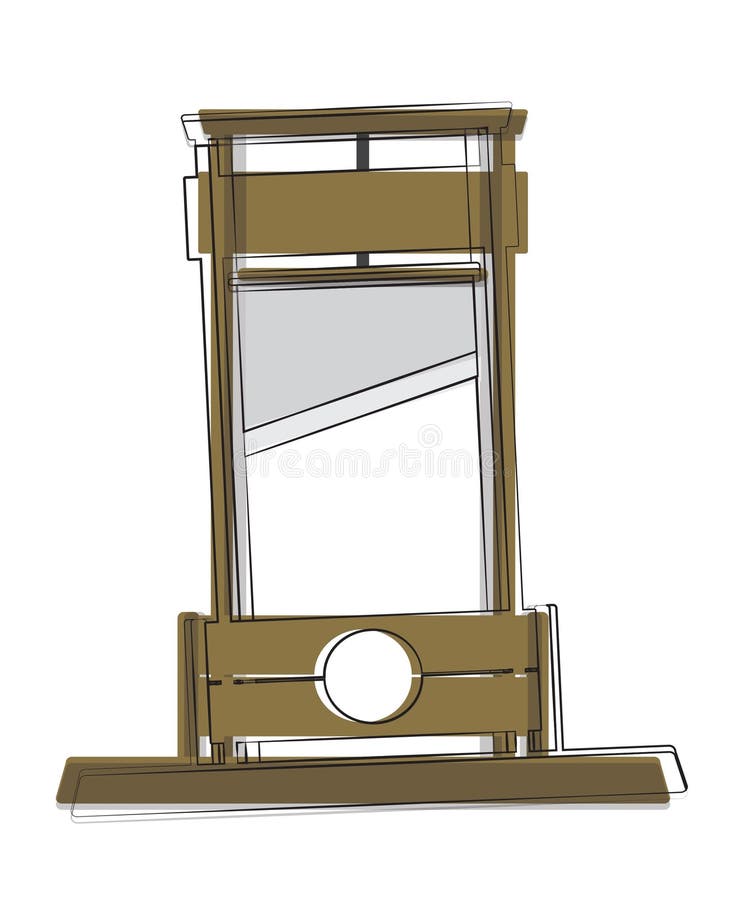 Guillotine Vector Illustration. Stock Vector - Illustration of ...