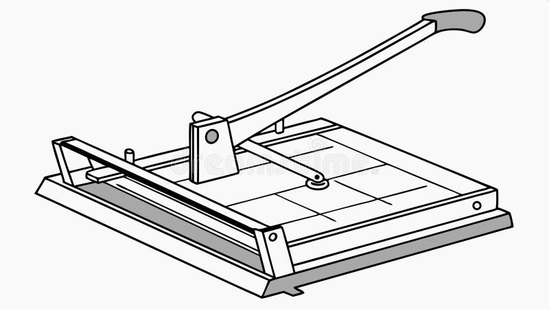 Guillotine Paper Cutter, Office Tool and Precision Cut Vector Design ...