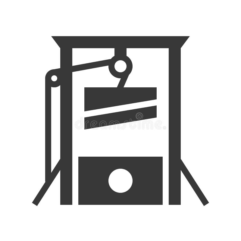 Guillotine Vector Icon, Halloween Related, Glyph Design Stock Vector ...