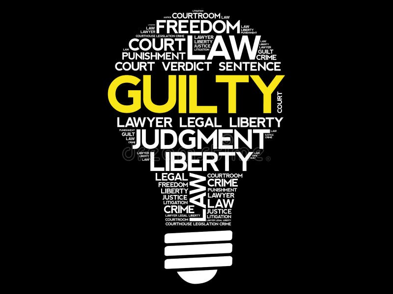 Guilty word cloud stock illustration. Illustration of blaming - 199341019