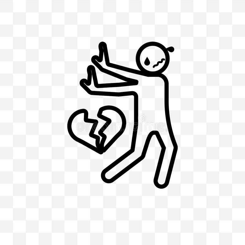 Linear Guilty Human Icon from Feelings Outline Collection. Thin Line ...