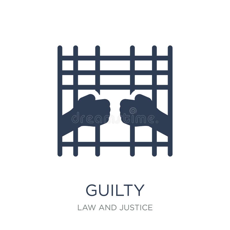 Guilty Icon. Trendy Flat Vector Guilty Icon on White Background Stock ...